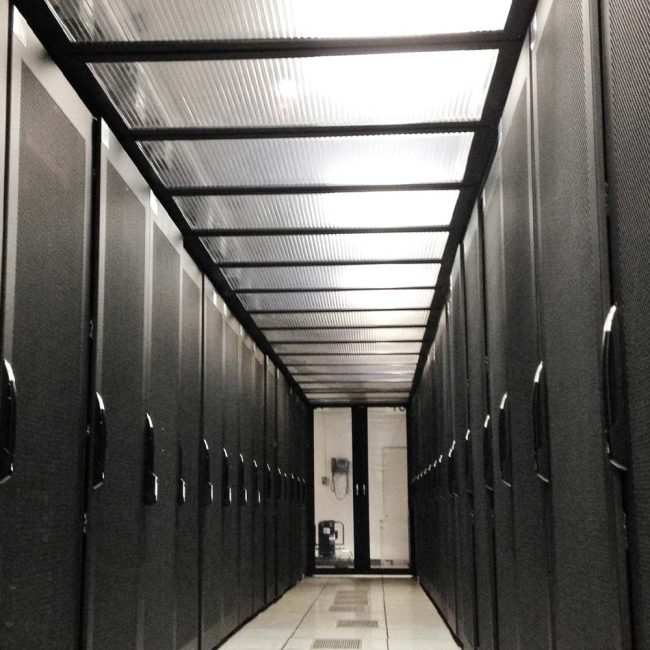 Framed Aisle Containment Panels - Cool Shield - Aisle Containment Systems