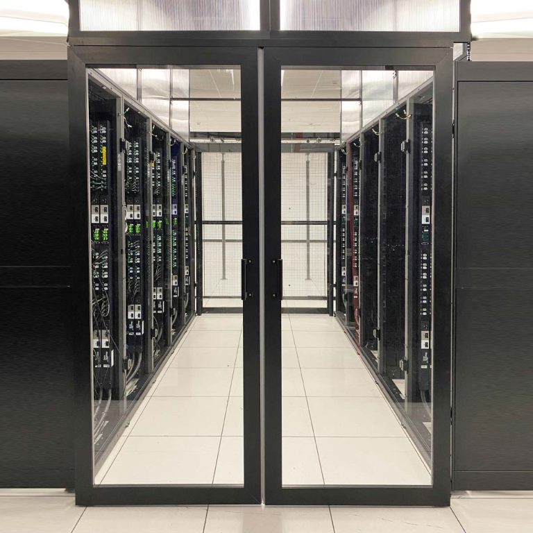 Double Sliding Aisle Containment Door - Cool Shield - Aisle Containment ...